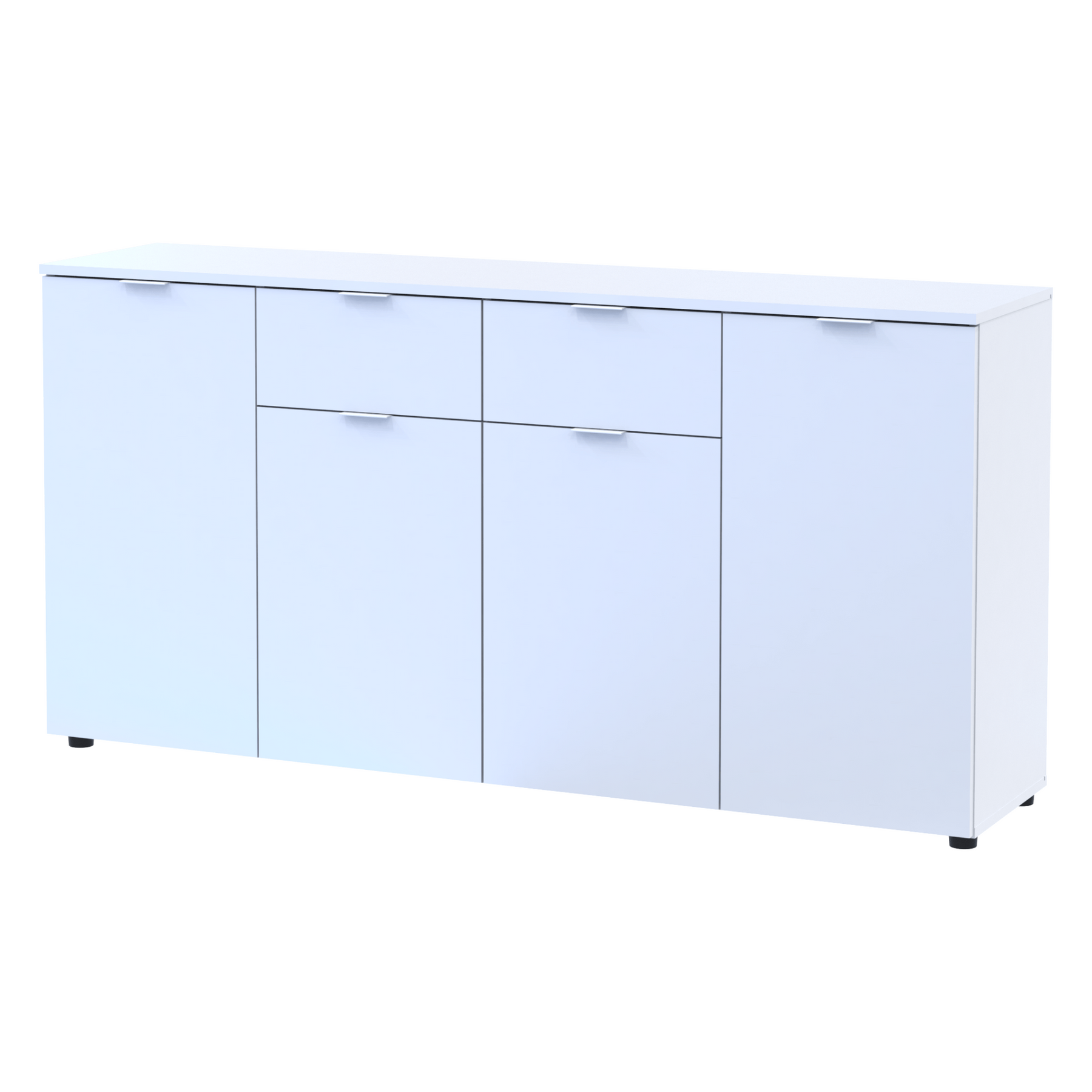 Купити Комод Doros Рон 7 Білий 4 фасади 2 шухляди 160х38х81 (44900222 ...