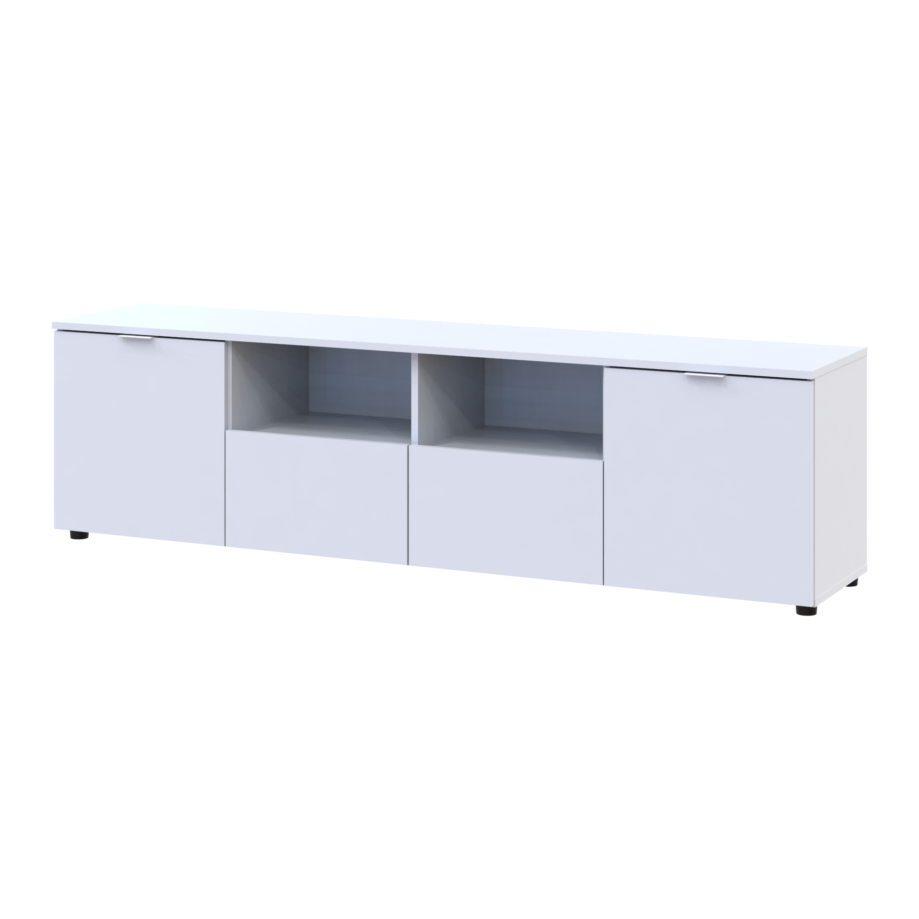 Купити Комод Doros Рон 4 Білий 2 фасади 2 шухляди 180х38х50 (44900221 ...